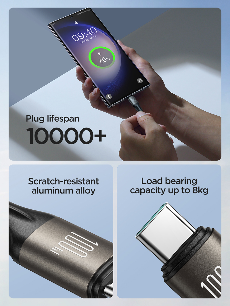 JOYROOM SA25-CC5 2M 100W Type-C to Type-C Light-Speed Series Fast ...