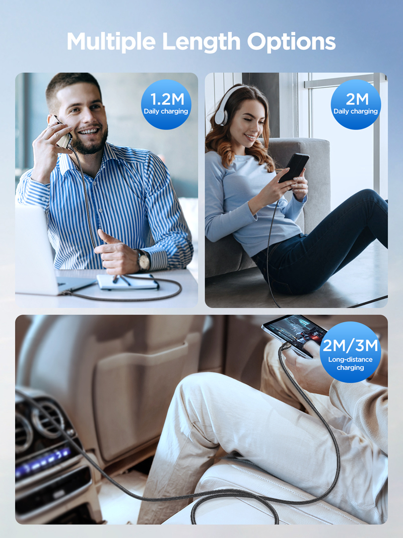 JOYROOM SA25-CC5 2M 100W Type-C to Type-C Light-Speed Series Fast ...