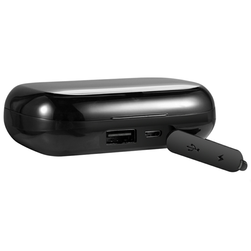 TWS-T10 Touch-Sensitive Stereo Sport Wireless Bluetooth Earphone Black