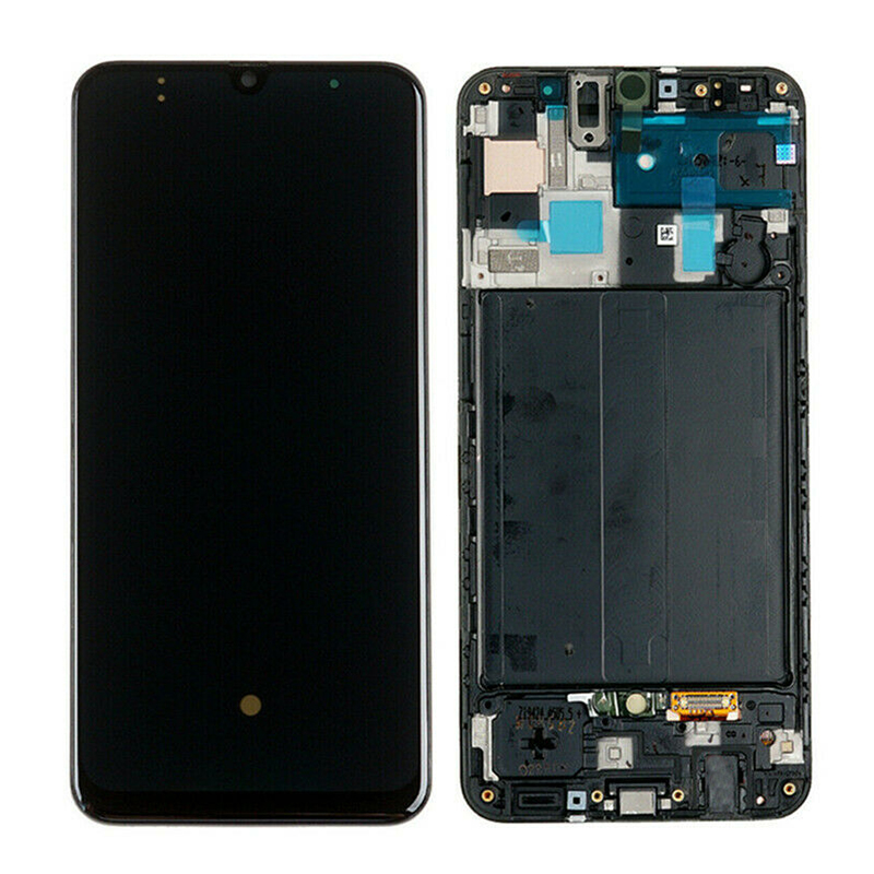 Screen Replacement With Frame for Samsung Galaxy A50s Black Ori(Third ...