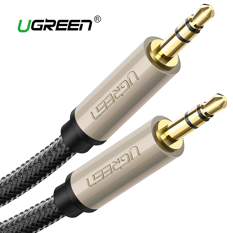 UGREEN 1M 3.5mm to 3.5mm USB Charging Cable Black