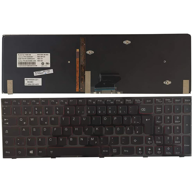Keyboard with Backlight for Lenovo IdeaPad Y500/IdeaPad Y510 Y500N ...