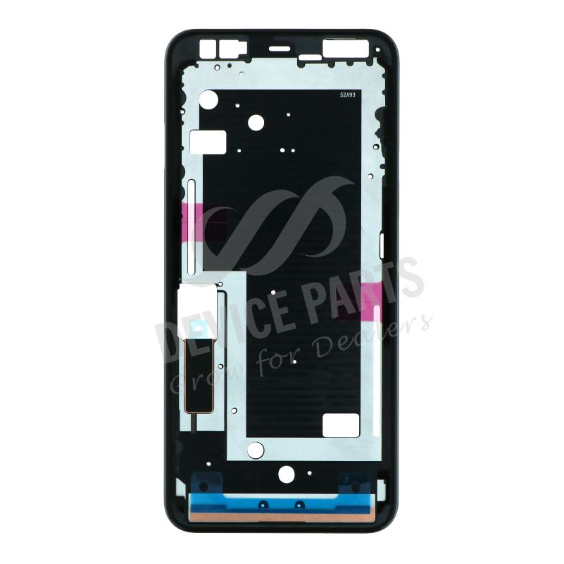 Front Housing with White Power Button for Google Pixel 4 XL Black Ori
