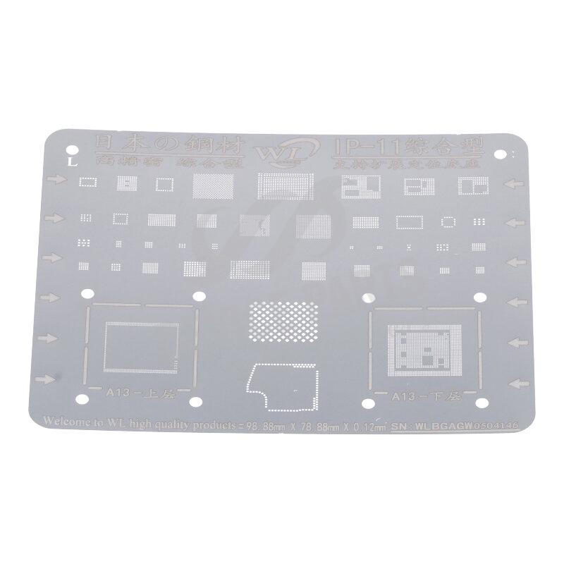 WL Rework Repair BGA Reballing Stencil for iPhone 11/11 Pro/11 Pro Max