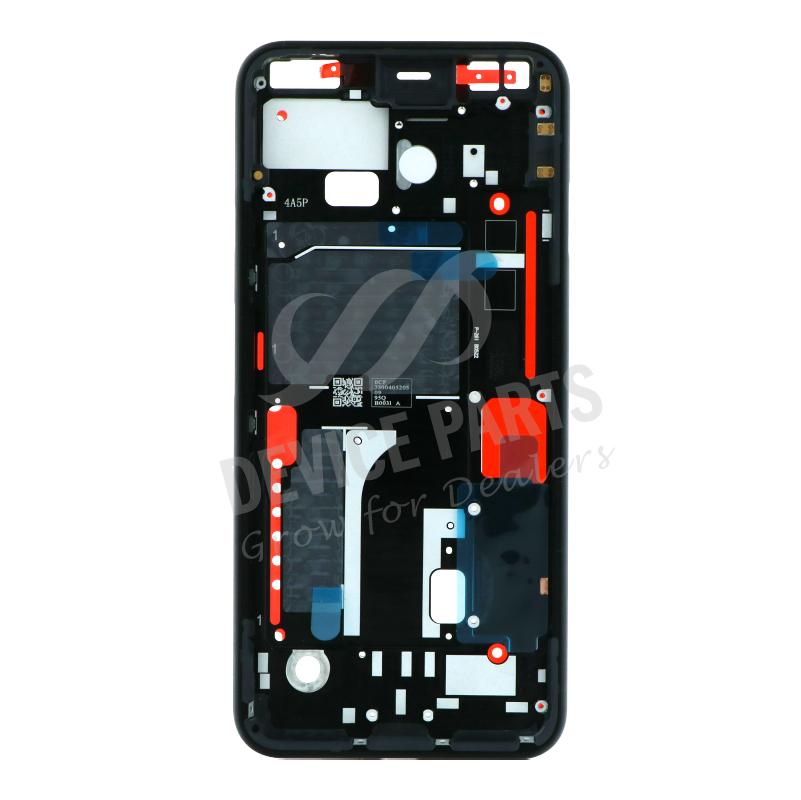 Front Housing with White Power Button for Google Pixel 4 Black Ori