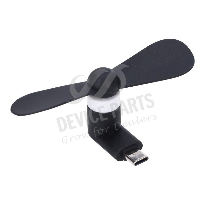 Portable Mini Wind Fan for Type-C Black