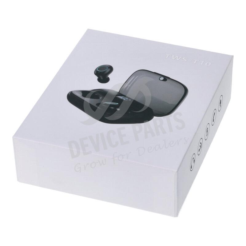 TWS-T10 Touch-Sensitive Stereo Sport Wireless Bluetooth Earphone Black