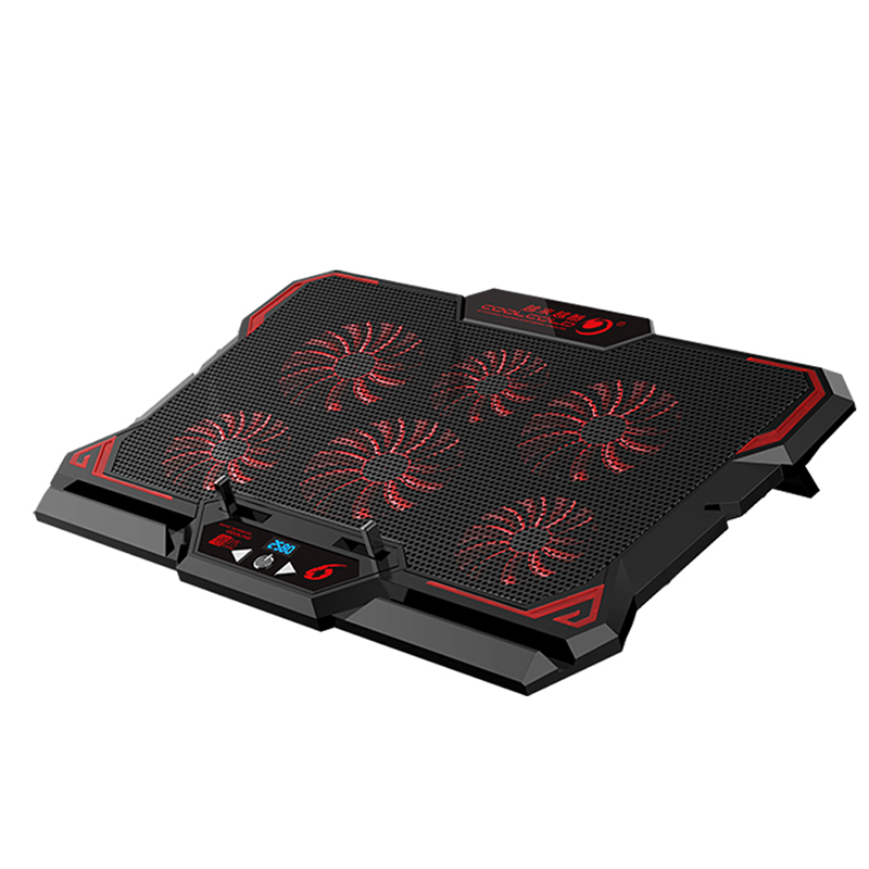 Cool Cold Portable Adjustable Laptop Cooling Stand with 6 Silent Red ...
