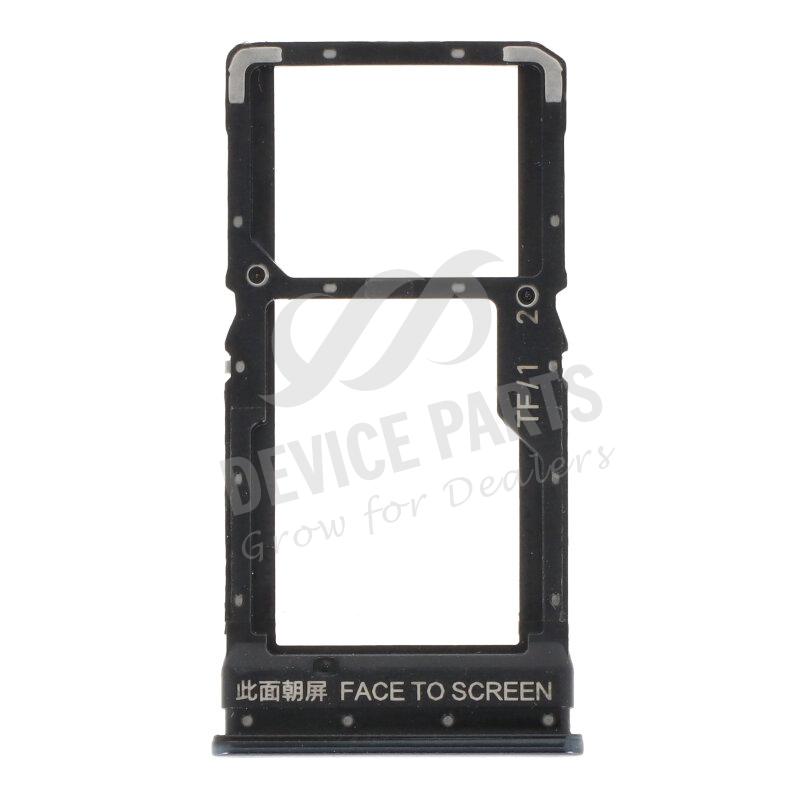 SIM Card Tray for Xiaomi Poco X3 Dual Card Version Black Ori