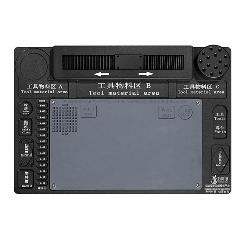 WL Aluminum Alloy Pad Microscope Fixed Base With Slide Base and ...