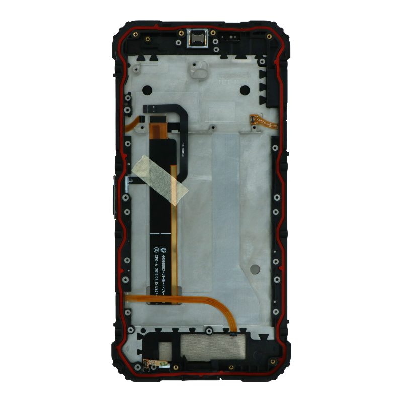 Screen Replacement With Frame with White Fingerprint Sensor Flex Cable ...