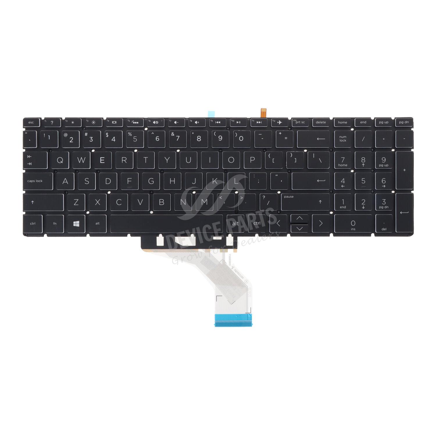 Keyboard with Backlight for HP Gaming Pavilion 15-CX0009NO US Version ...