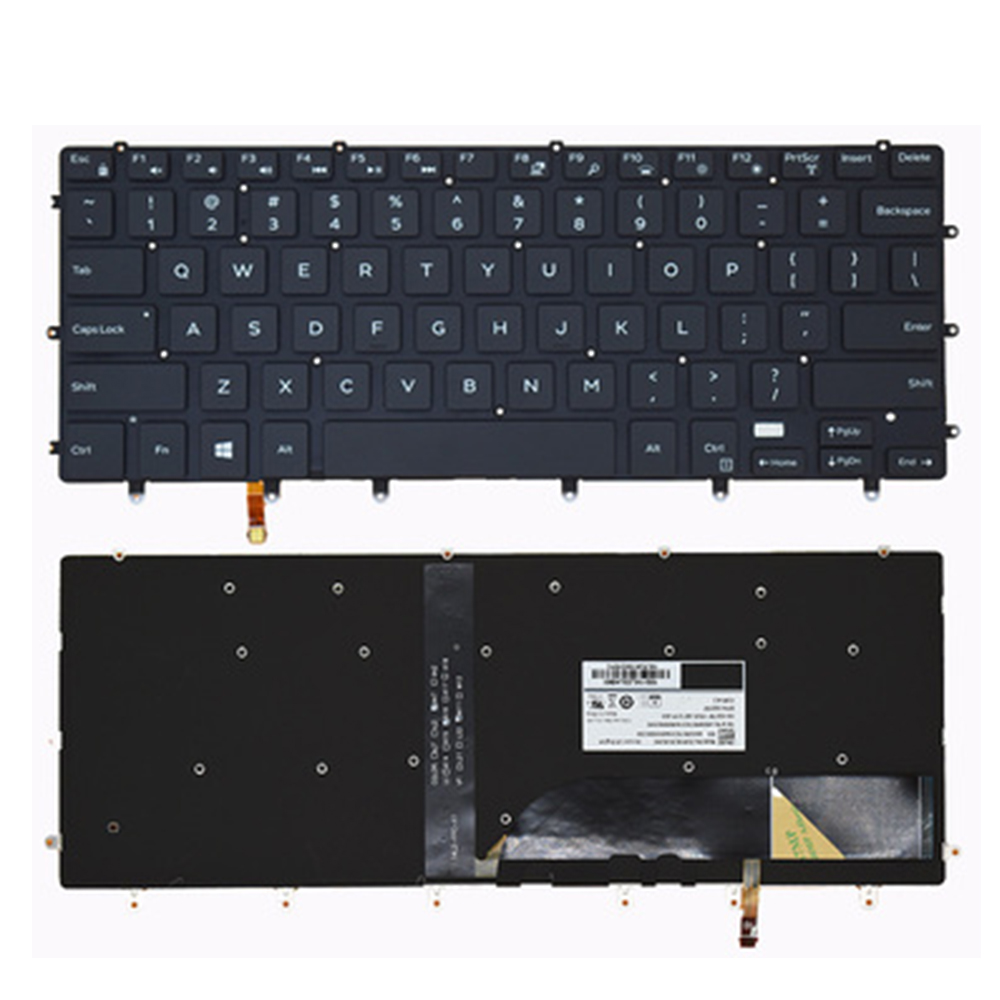 Keyboard with Backlight for Dell XPS 13 9550 US Version Ori
