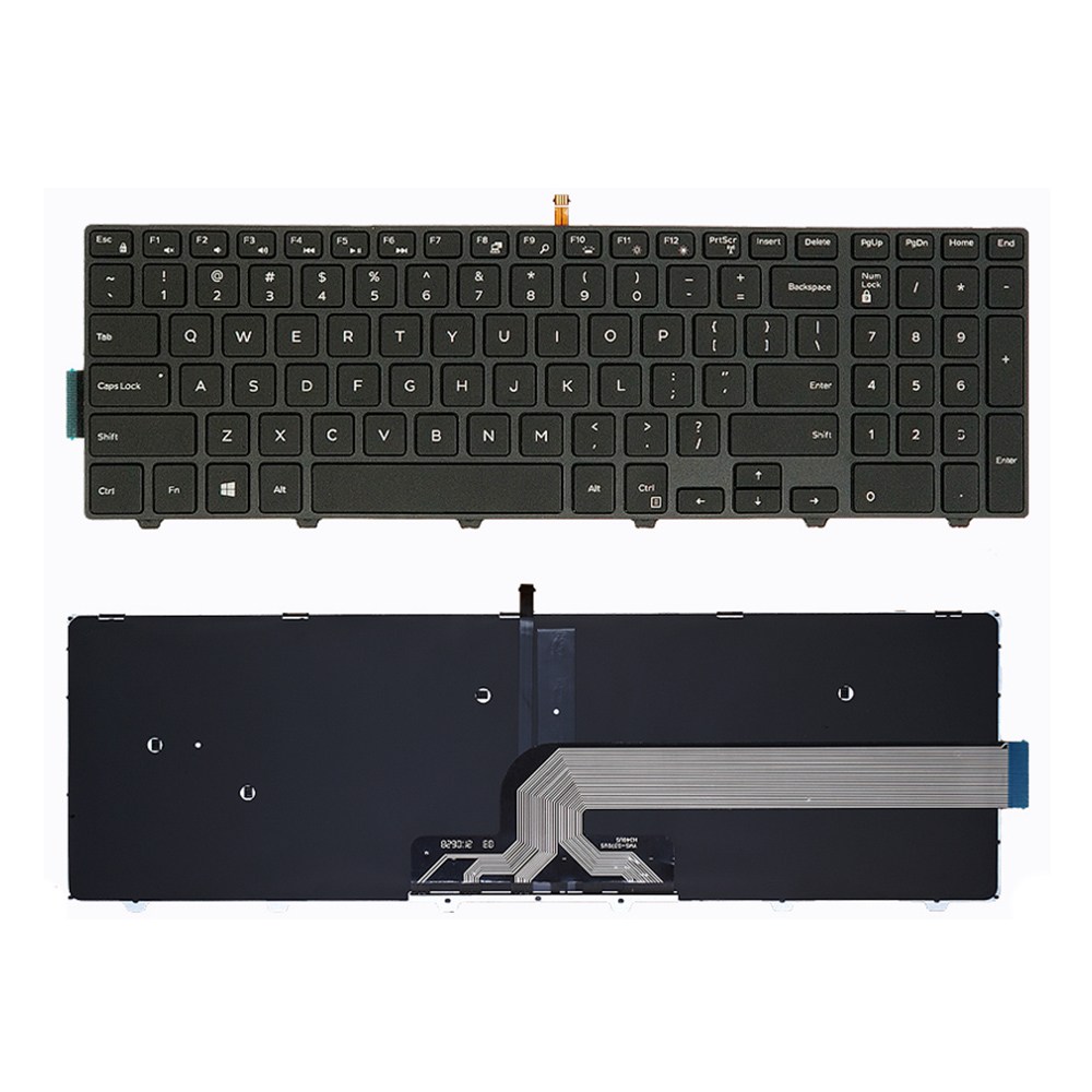 Keyboard with Backlight for Dell Inspiron 15 3000/3541/3542/5547/5542 ...