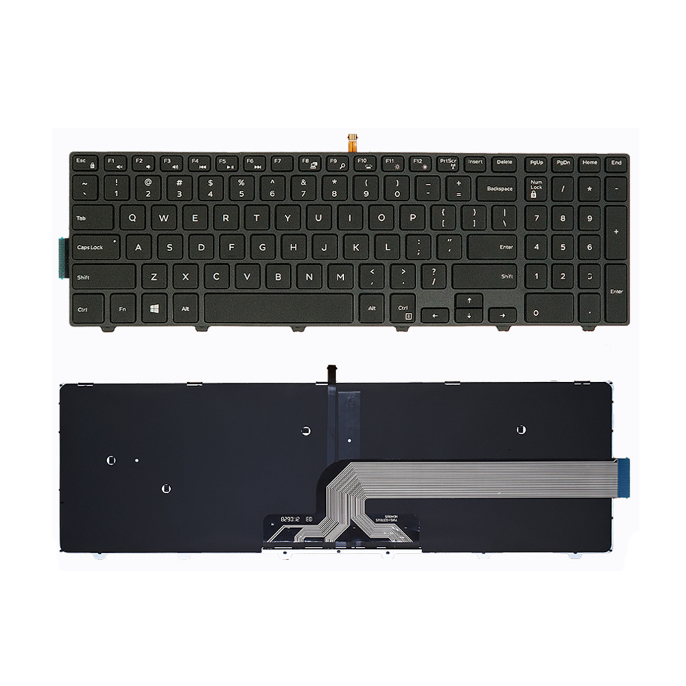 Keyboard with Backlight for Dell Inspiron 15 7748/P51F/5547/5541/P39F ...
