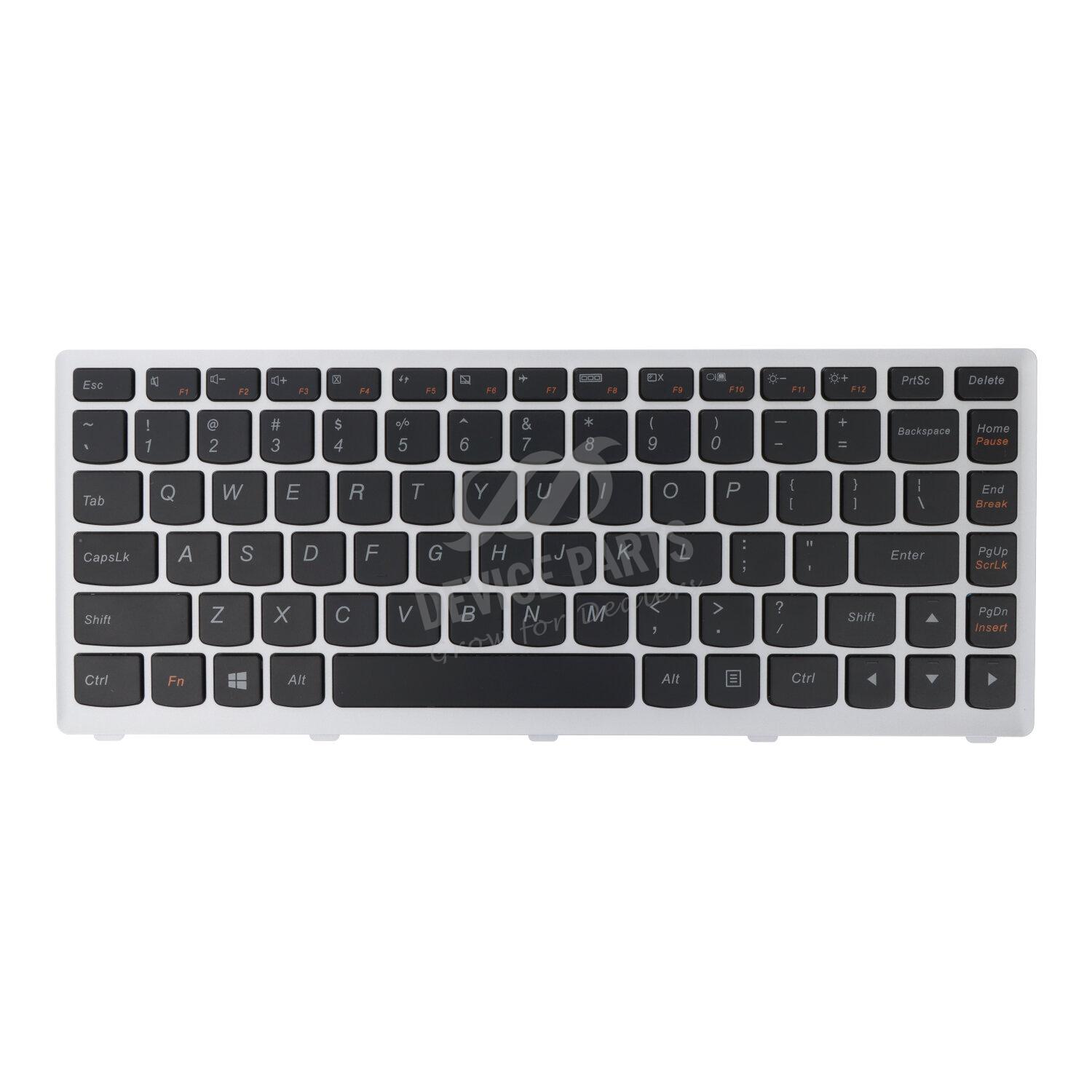 Keyboard with Silver Frame for Lenovo IdeaPad U410/U410A US Version Ori