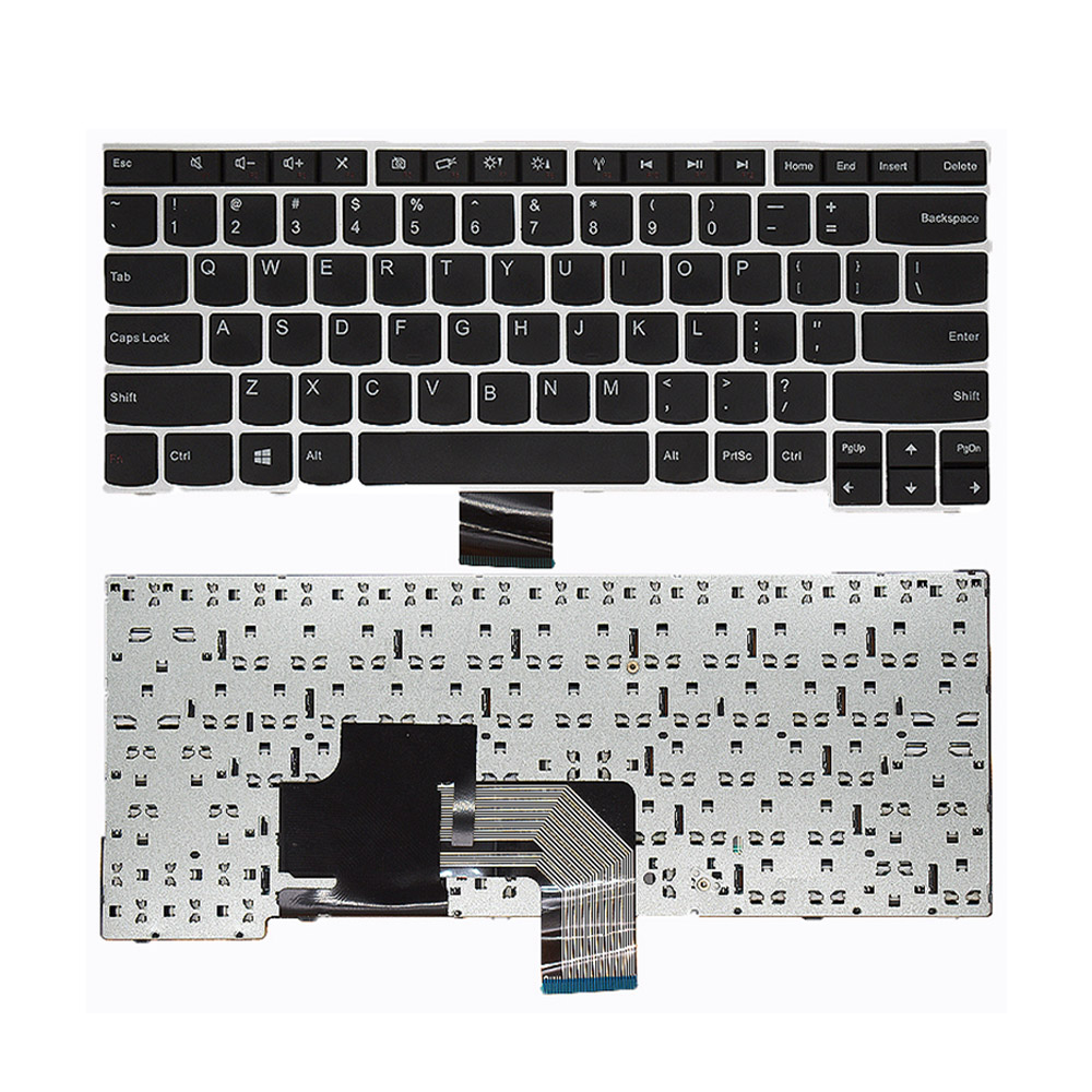 Keyboard with Frame for Lenovo V490/V490U/V490UA US Version Silver Ori