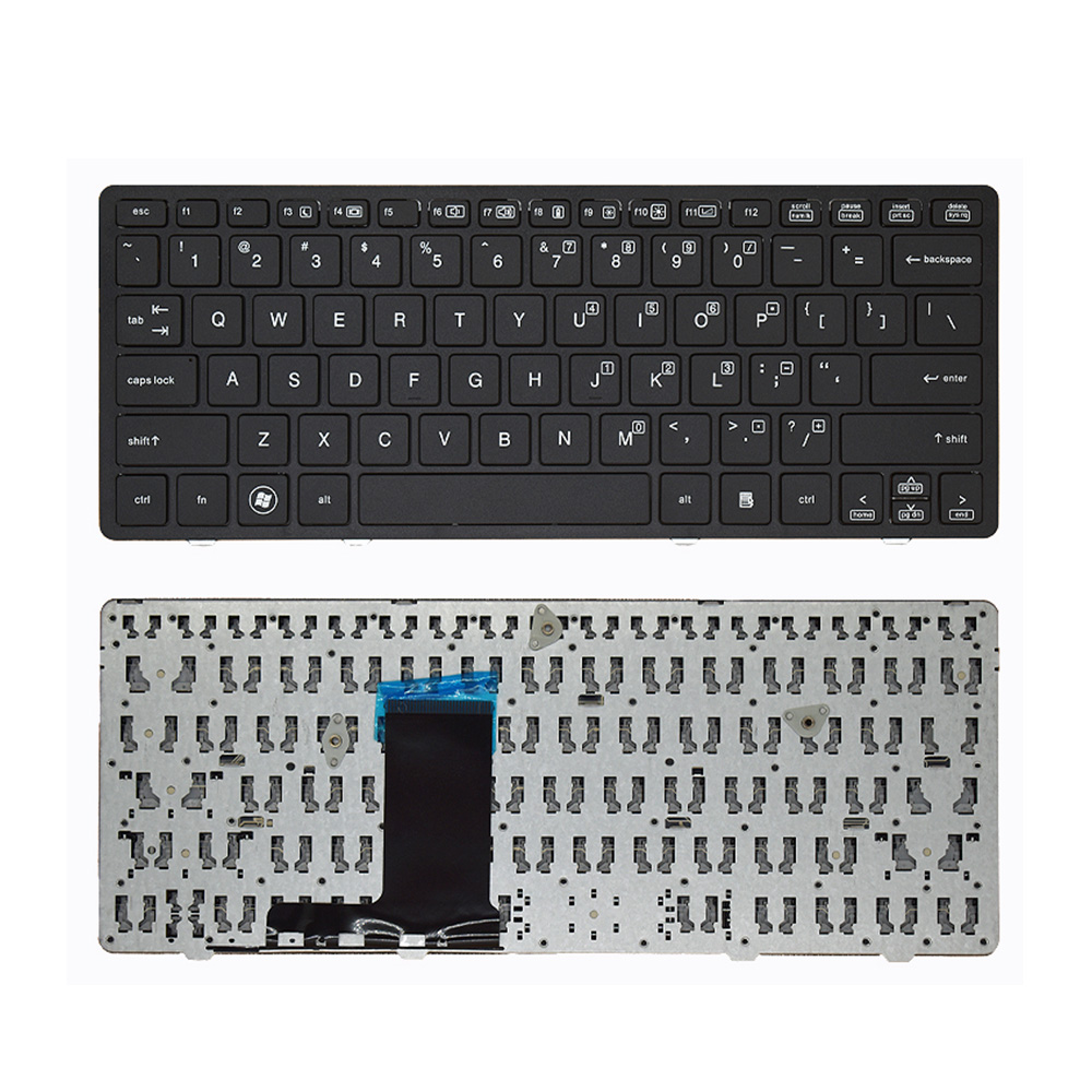 Keyboard with Frame without Pointstick for HP Elitebook 2560/2560P/2570 ...