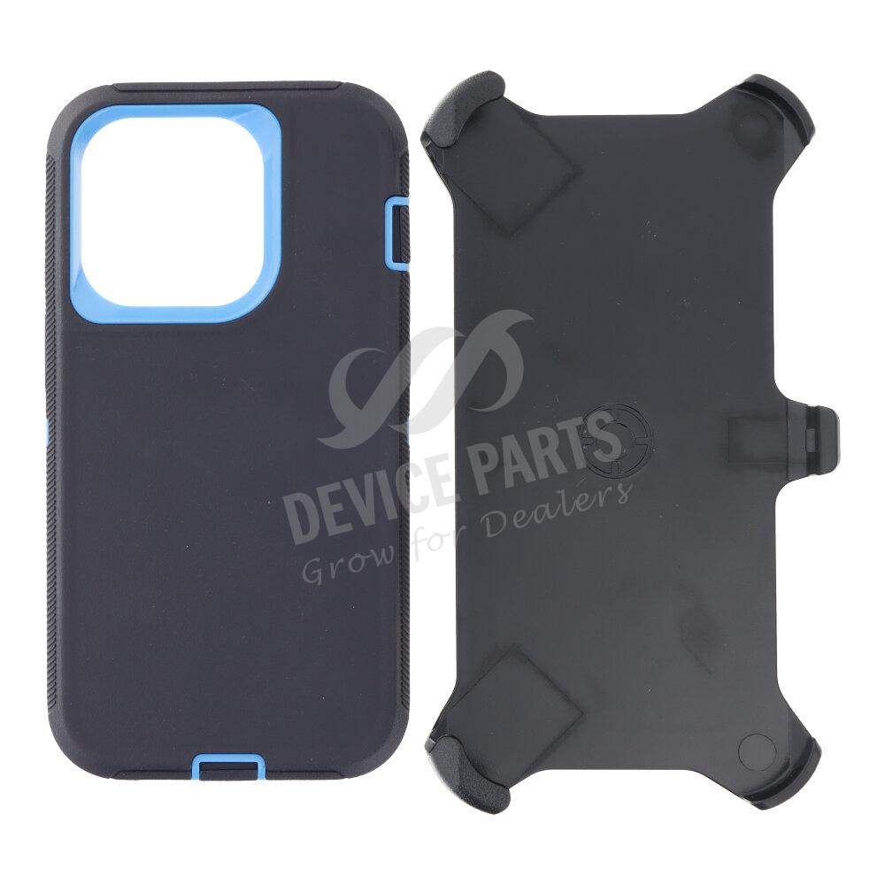 Defender Series Hard PC+TPU Anti-Fall Case for iPhone 14 Pro Blue