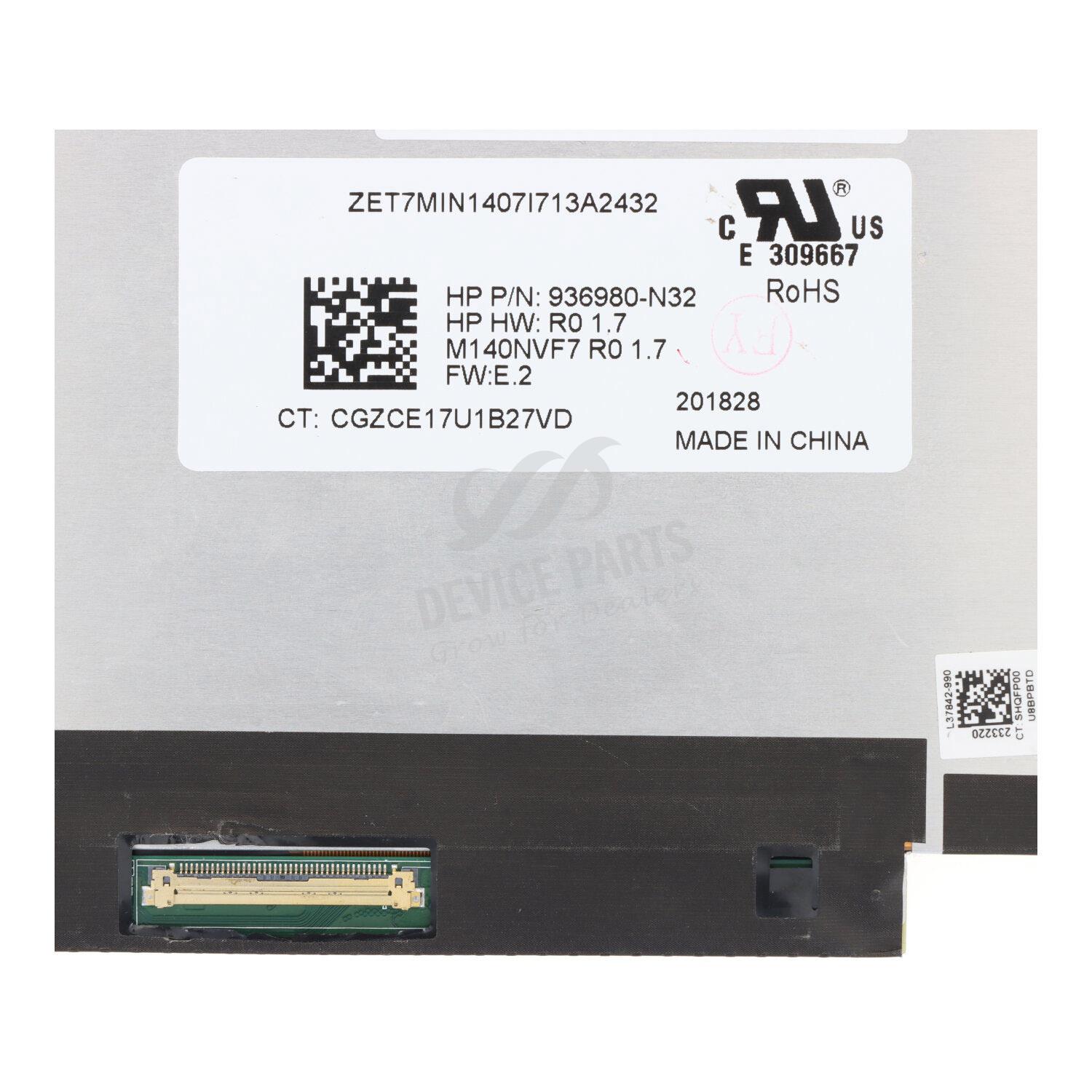 14.0 Inch M140NVF7 R0 LCD Screen Non-Touch 1920*1080 120Hz Ori