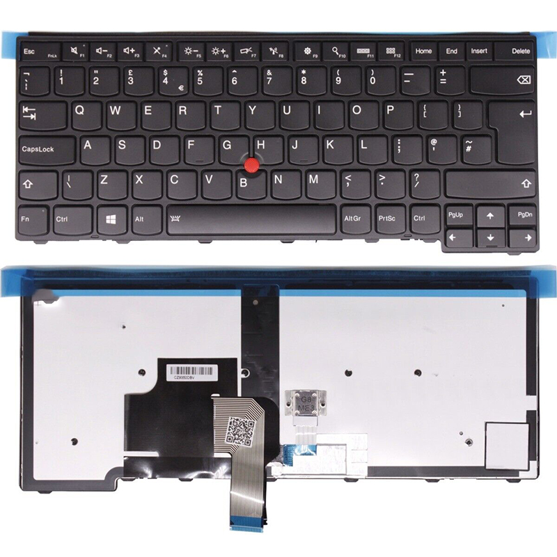 Keyboard with Backlight & Pointstick for Lenovo ThinkPad T450/T450S ...