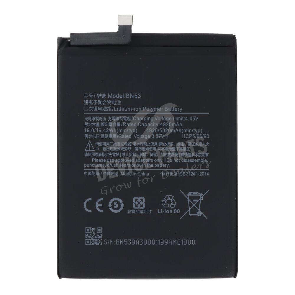 BN52/BN53 5020mAh Battery + Battery Adhesive for Xiaomi Redmi Note 9 ...