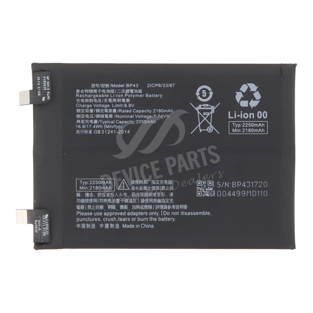 BP43 4500mAh Battery + Battery Adhesive for Xiaomi Mix 4 OEM