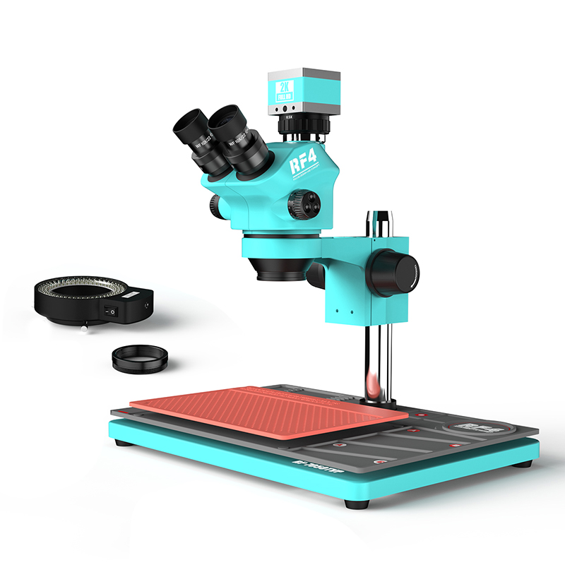 RF4 RF7050TVP-2KC2-PO2 7-50X Adjustable Trinocular Stereo Microscope ...