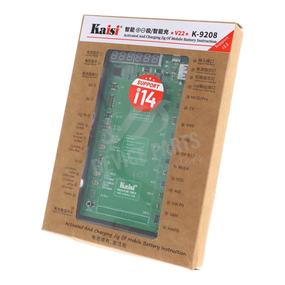 KAISI K-9208 V22 Activated And Charging Jig Of Mobile Battery Instruction Support iPhone 14 Series