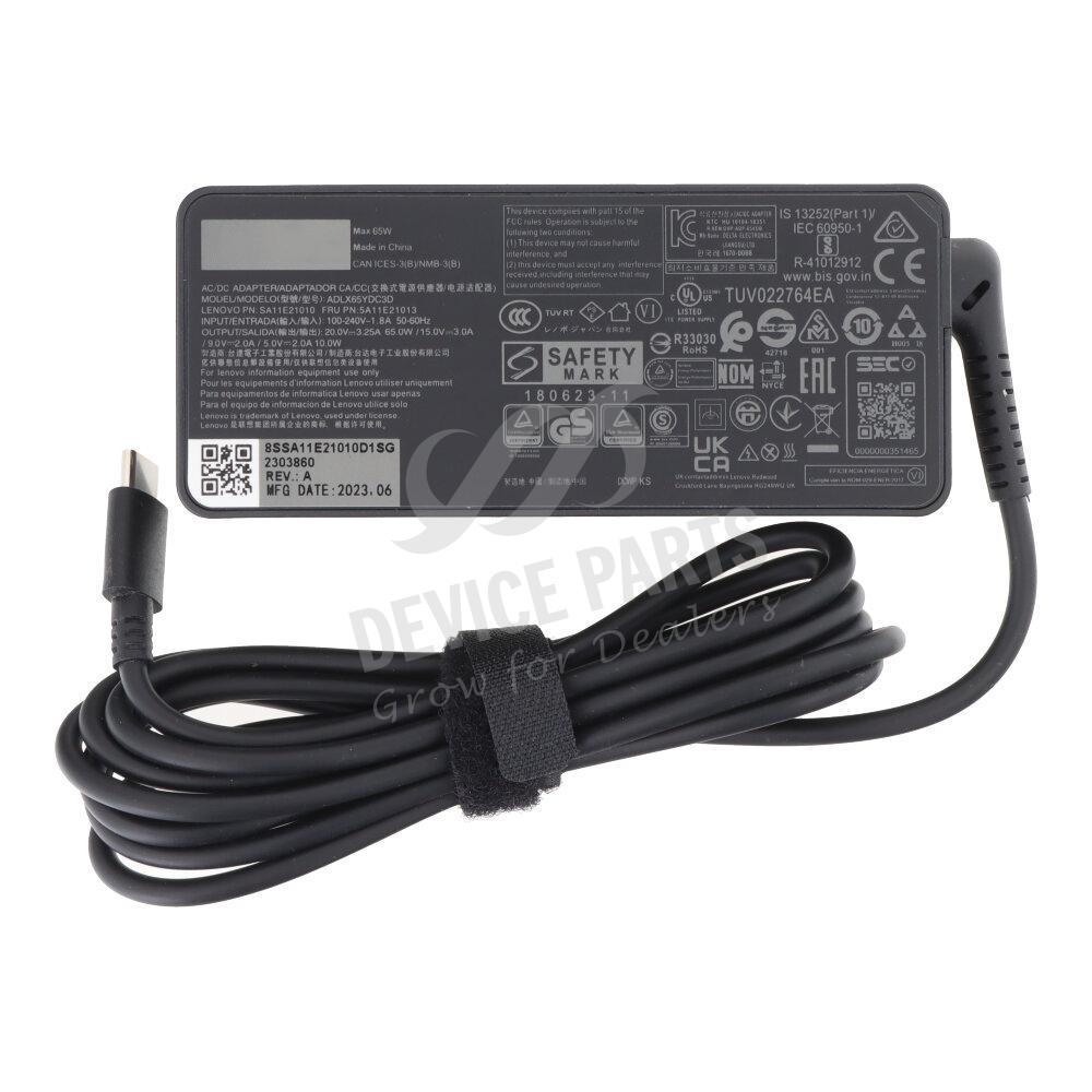 5A10W86251 20V/3.25A/65W Type C Charging Adapter without AC Power Cable ...