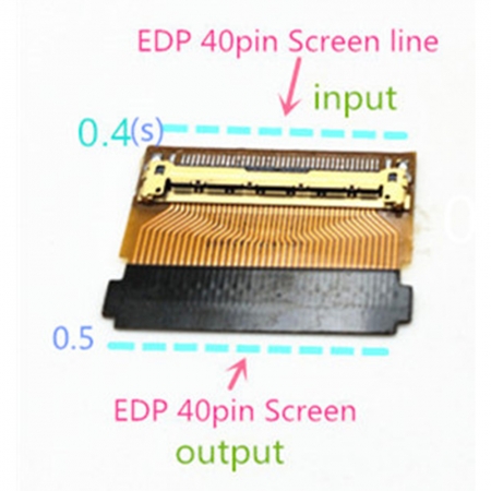 40Pin(0.5mm) Output to 40Pin(0.4mm) Input EDP Cable Adapter HQ
