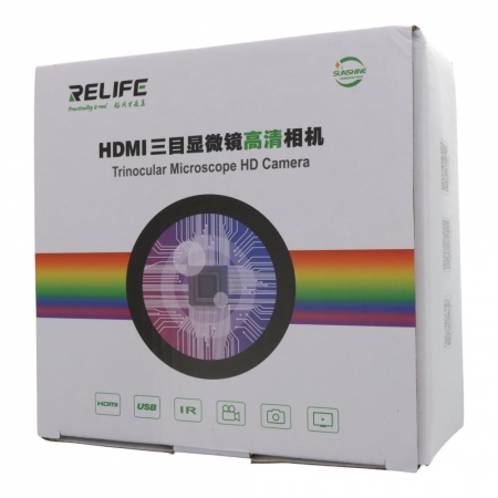 RELIFE M-13 38MP HDMI Trinocular Microscope HD Camera