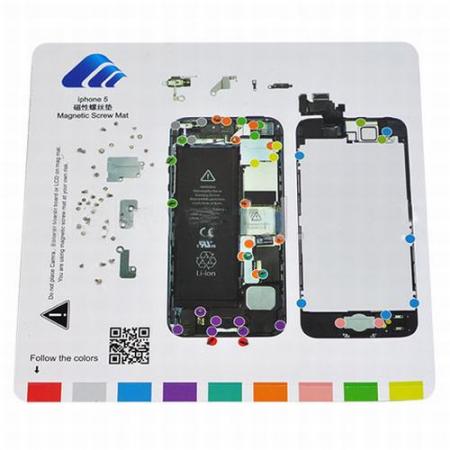Professional Guide Magnetic Screw Keeper Chart Mat for iPhone 5G